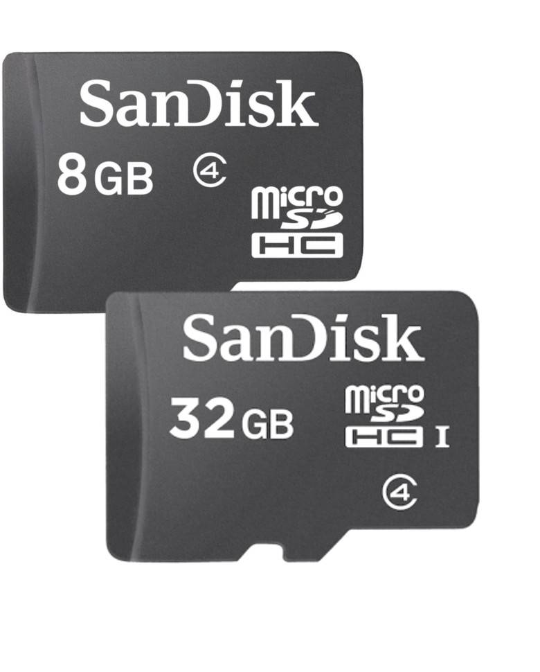 Buy Sandisk 8gb & 32gb Class 4 Microsd Memory Cards Combo Online At Vplak