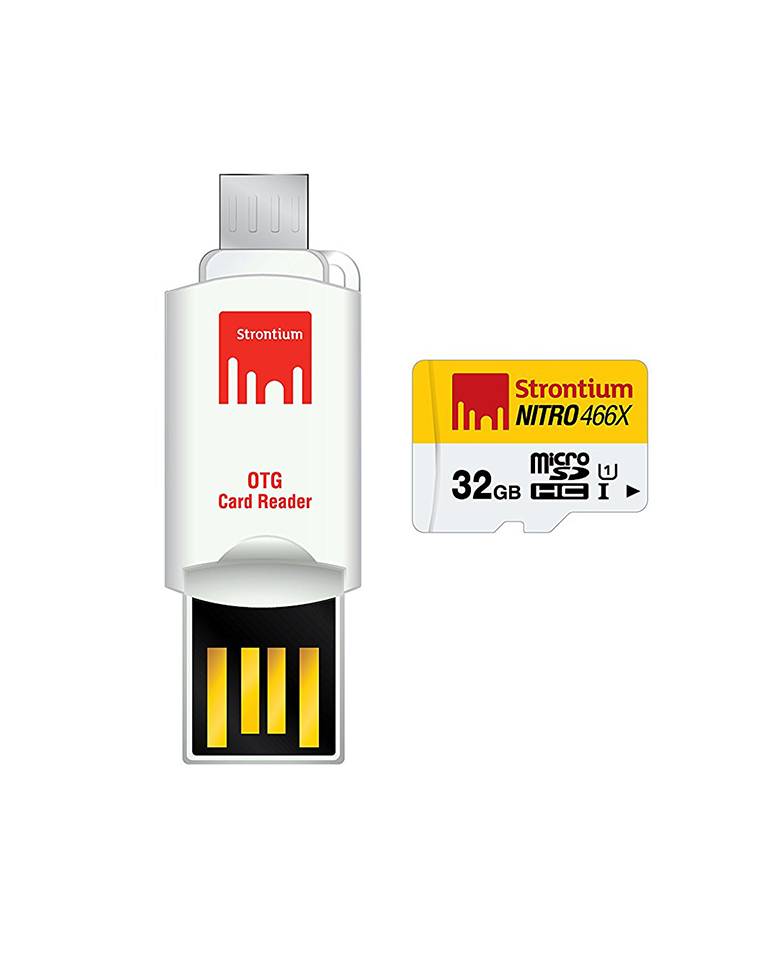 Buy Strontium Nitro 32gb 466x Microsd Card With Otg Card Reader Online ...